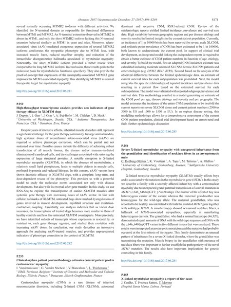 Pdf Severe X Linked Myotubular Myopathy With Unexpected Inheritance From The Grandfather And