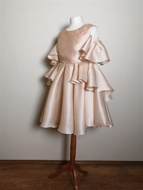 Premium sukienka z jedwabiu jedwab couture Inowrocław Ogłoszenie na Allegro Lokalnie