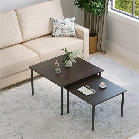 Gustowe Square Shape Coffee Tablecentre Table — Bluewud