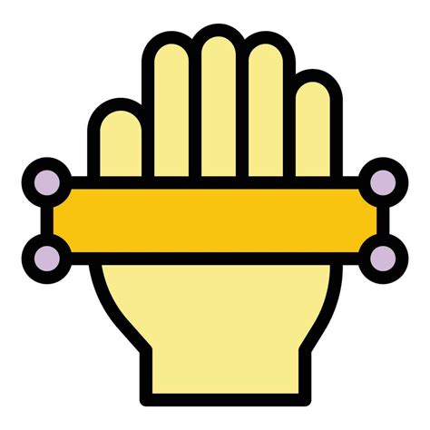 Verification Palm Scanner Icon Vector Flat 26607045 Vector Art At Vecteezy