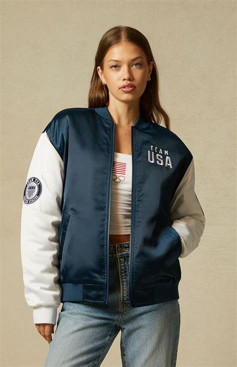 Olympics Team Usa Varsity Jacket Pacsun