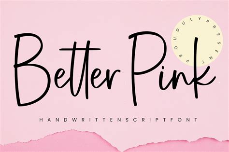 Better Pink Font By Rasditype · Creative Fabrica