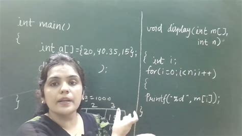 Passing Array To A Function Youtube