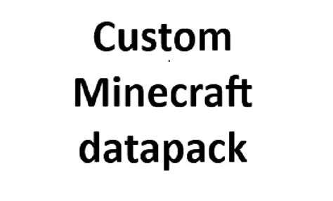 Create A Minecraft Datapack For You By Hans Fiverr