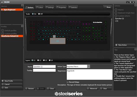 The Steelseries Apex Gaming Keyboard And Engine Software Steelseries