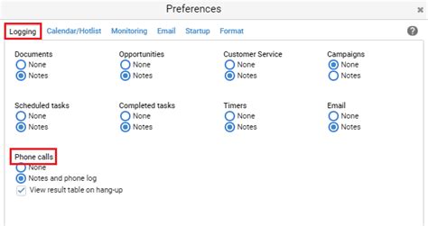Enable Logging For Phone Calls Maximizer
