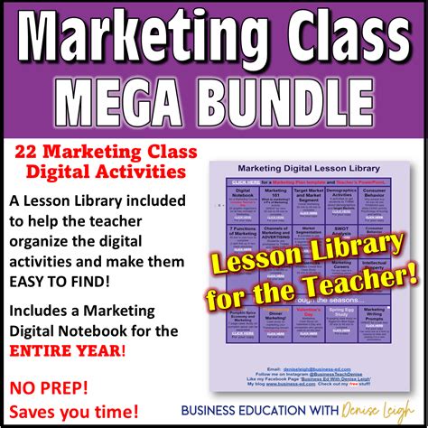 Marketing Mega Bundle Class Activities Case Studies Notebook For