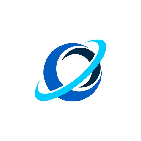 Blue Planet Orbit Logo Template Illustration Design Vector Eps 10