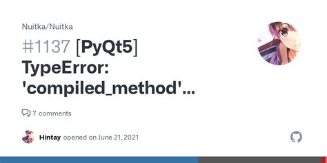 Pyqt5 Typeerror Compiledmethod Object Is Not Connected · Issue