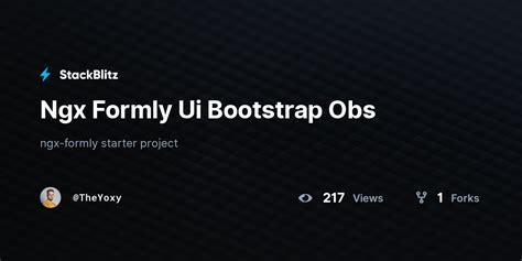 ngx formly ui bootstrap obs stackblitz