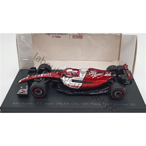 Alfa Romeo F1 Team Orlen C42 Z Guanyu Bahrain Gp 2022 Sparky Escala 164