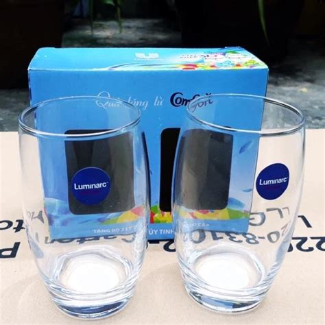 2 Ly Thủy Tinh Luminarc 350ml Ly Bầu Trong Suốt Sang Trọng Cao Cấp