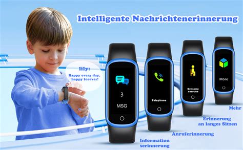 Smartwatch Kinder Fitnessuhr Armbanduhr Uhren Uhr Mädchen Jungen