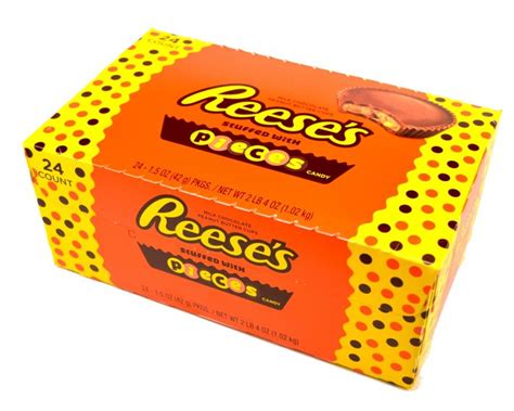 Reeses Peanut Butter Cups Filled With Reeses Pieces 24 Box