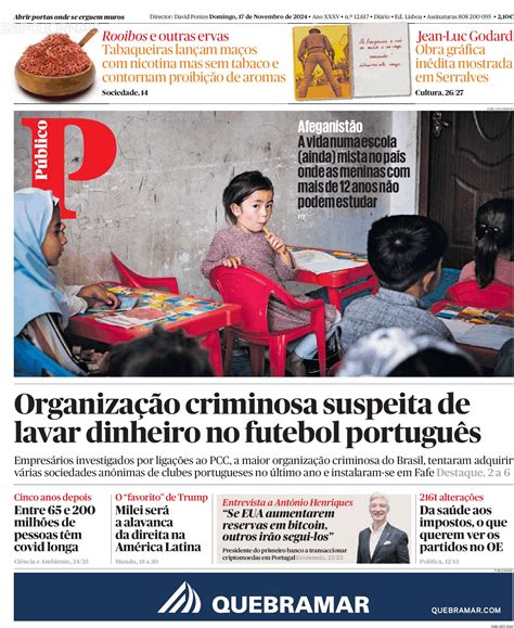 Público 17 nov 2024 Jornais e Revistas SAPO pt Última hora e notícias de hoje