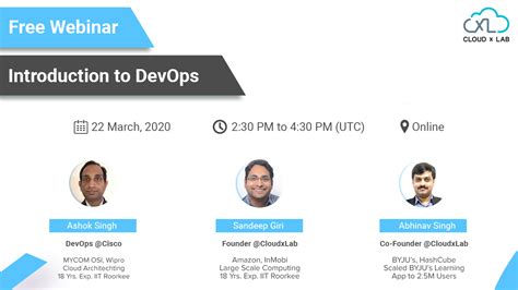 free webinar on devops cloudxlab