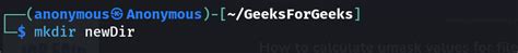 umask command in linux with examples geeksforgeeks