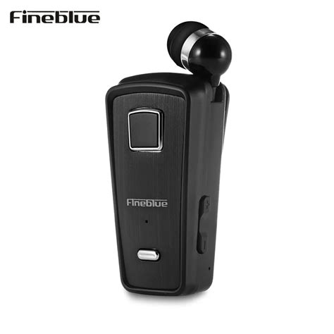 Fineblue F 980 Wireless Bluetooth Retractable Earphone Clip On Earbuds