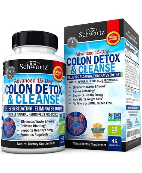 Bioschwartz Colon Cleanser And Detox For Weight Loss 15 Day Fast Acting