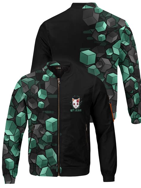 Fandomaniax Tanjiro Cube Bomber Jacket