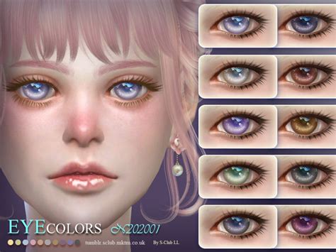 S Club LL Ts4 Eyecolors 202001 Sims 4 Body Mods Sims Mods Sims 4 Cas