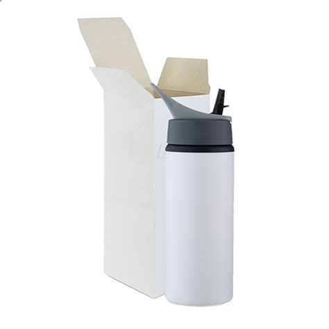 Squeeze de Alumínio Tampa Bico Alça para Sublimação ml Branco DHICA SUBLIMAÇÃO E