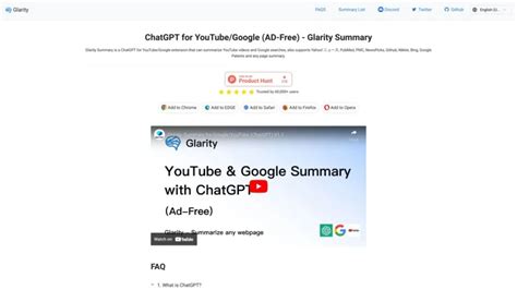 Glarity Summary Review Use Cases Features FAQ Traffic