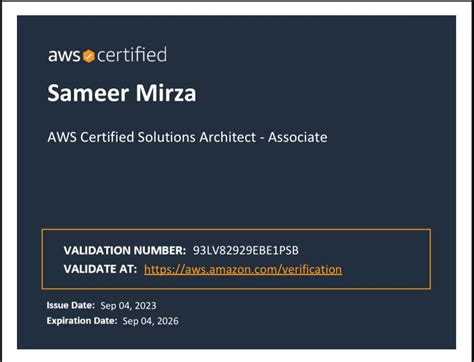 Sameer Mirza On Linkedin Alhamdulillah Awssolutionsarchitect Awsdevops