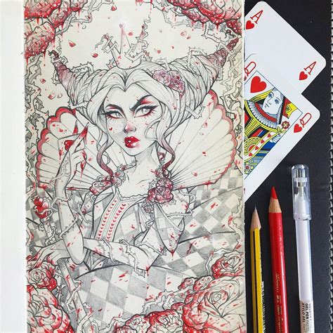 Queen Of Hearts By Thelittleartything On Deviantart