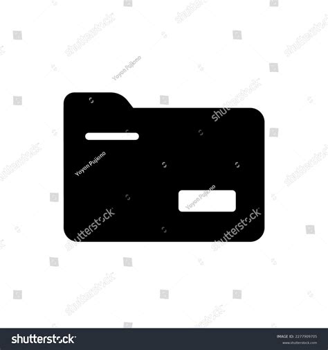 File Folder Icon Data Storage Location Stock Vector Royalty Free