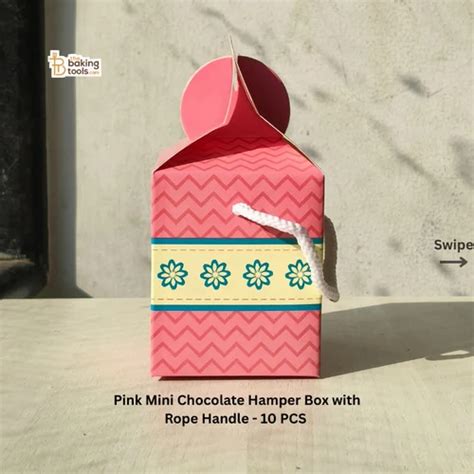 Pink Mini Chocolate Hamper Box With Rope Handle 10 Pcs At ₹ 16500 T Hamper Id