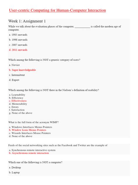 User Centric Computing Assignments New Pdf Software Prototyping