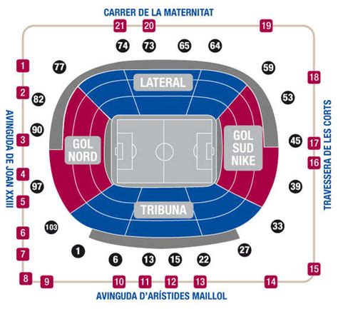 Fc Barcelona Stadium Map