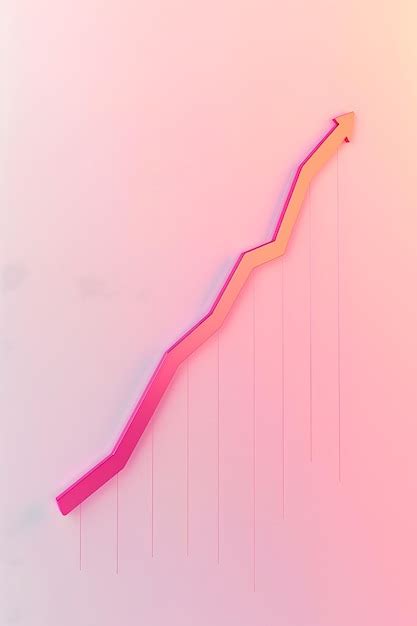A Pink Pencil Is Stuck On A Paper With A Pink Line Premium Ai Generated Image