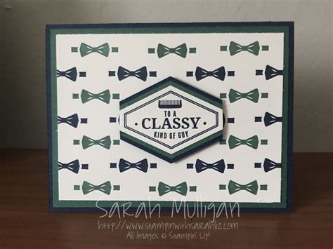 Card Using Truly Tailored Stampin Up Stamp Set Created By Sarah Mulligan Independent Stampin