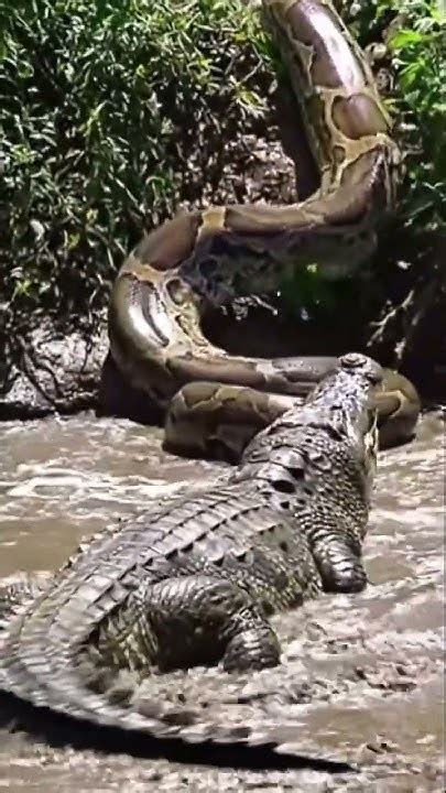 Python Vs Crocodile The Ultimate River Battle 🐍🐊 Youtube