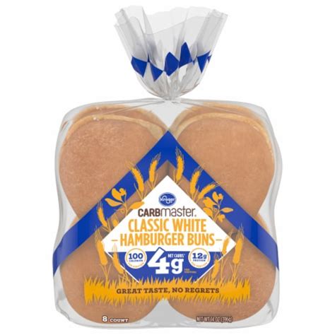 Kroger® Carbmaster® Classic White Hamburger Buns 8 Ct 14 Oz Kroger