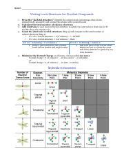 Lab Lewis Structures Practice Pdf NAME Writing Lewis Structures For Covalent Compounds