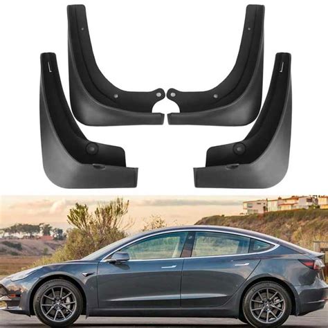 Mud Flaps For Tesla Model 3 Taptes 1000 Accessories For Tesla