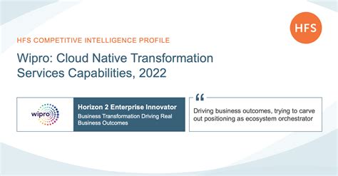 Wipro Cloud Native Transformation Services Capabilities 2022 Hfs