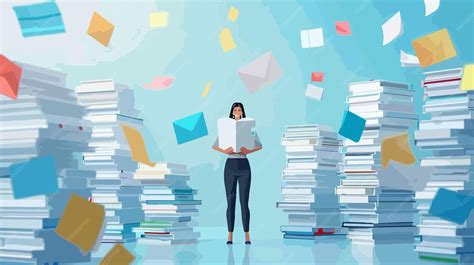 Efficient Document Management In Business Environment Premium Ai Generated Vector