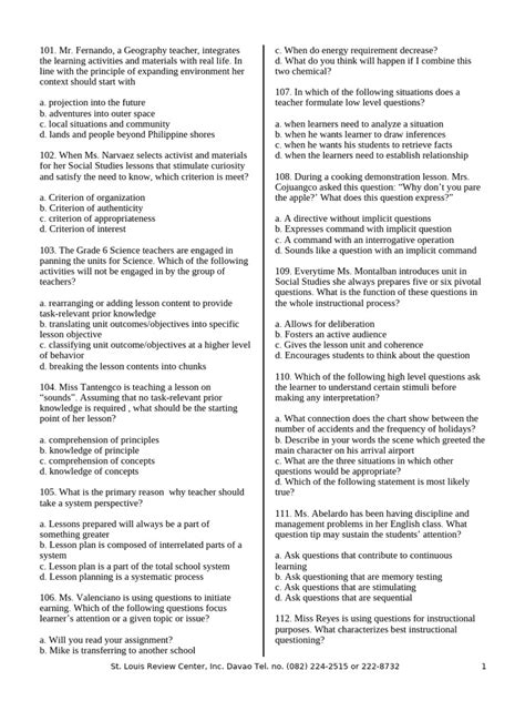 Prof Ed 100 Qa Part 2 Pdf Learning Career And Growth