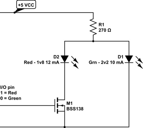 Attiny Drive A Common Anode Bi Color Led Using Single Microcontroller