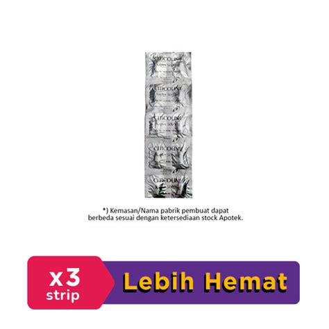 Citicoline Mg Strip Kaplet Strip Hemat Borongan Kegunaan Efek Samping Dosis Dan