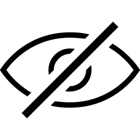 Eye Not Visible Hidden Haw Docs Stroke Hide Symbol Hiding Slash Interface Icon