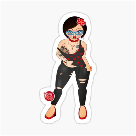 Sexy Chubby Girl 11 Sticker By Stickydolls Redbubble