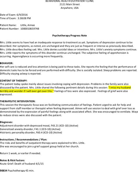 How To Write Therapy Progress Notes Templates Examples Artofit