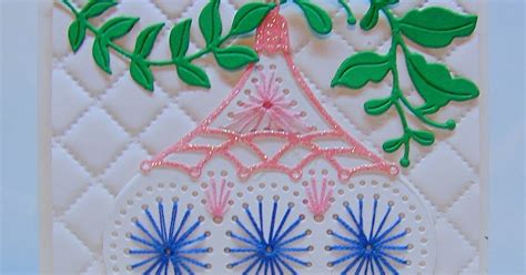 Nellies Nest Pink And Blue Stitched Joy Card