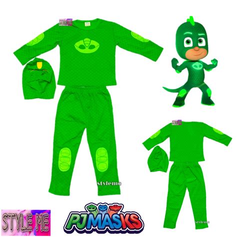 Pjmask Gekko Costume For 1 9 Years Old For Cosplay Roleplay Birthday