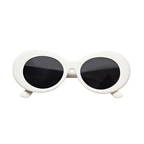 Juslink Bold Retro Oval Mod Thick Frame Sunglasses Round Lens Clout